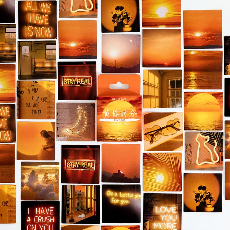 Dusk Scenery Theme Journal Stickers Box | Preeti